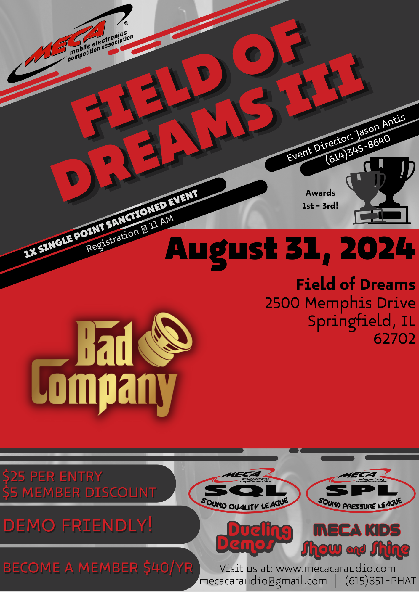 Field of Dreams III - Event Details » MECA