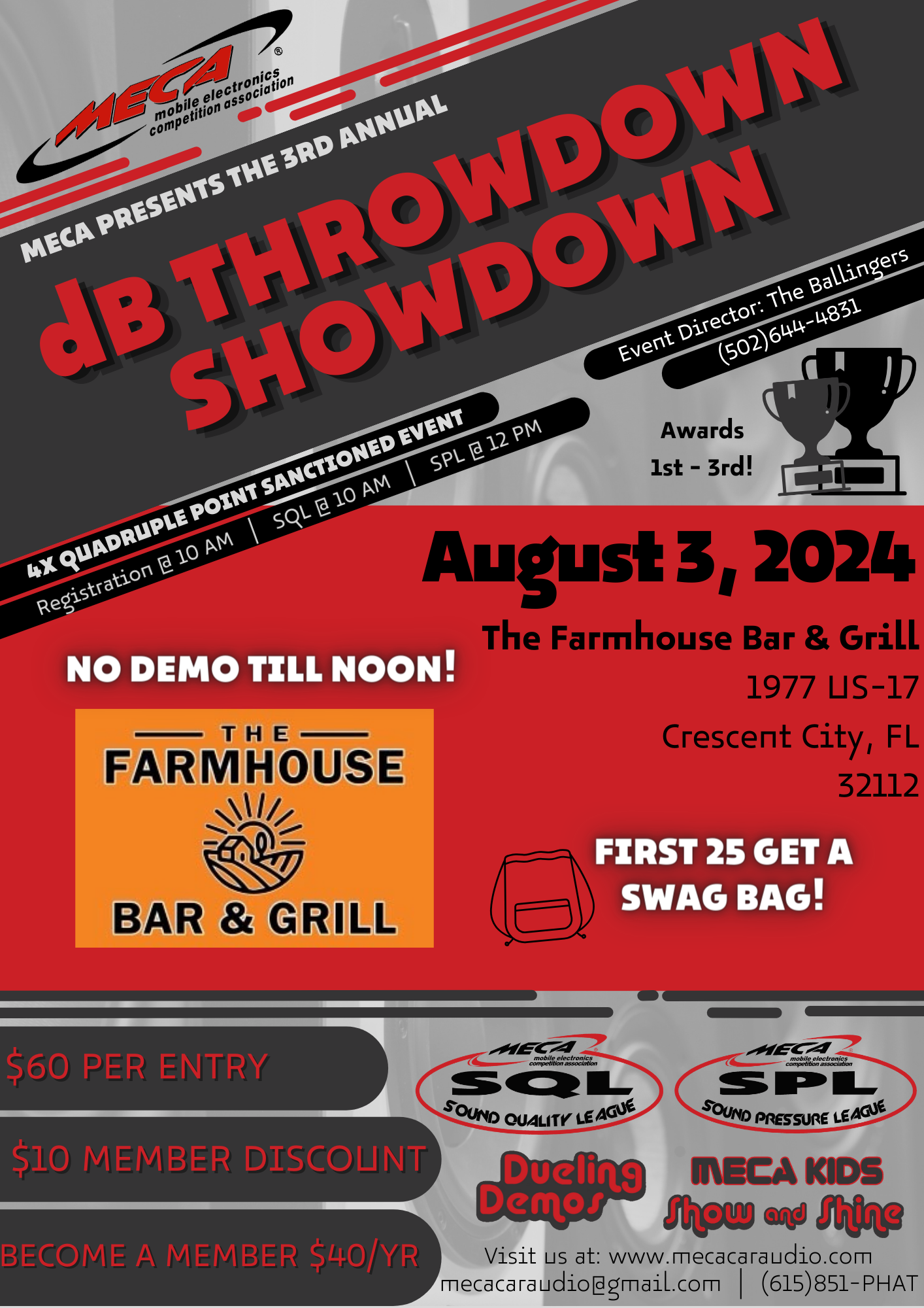 3rd Annual dB Throwdown Showdown - Event Details » MECA