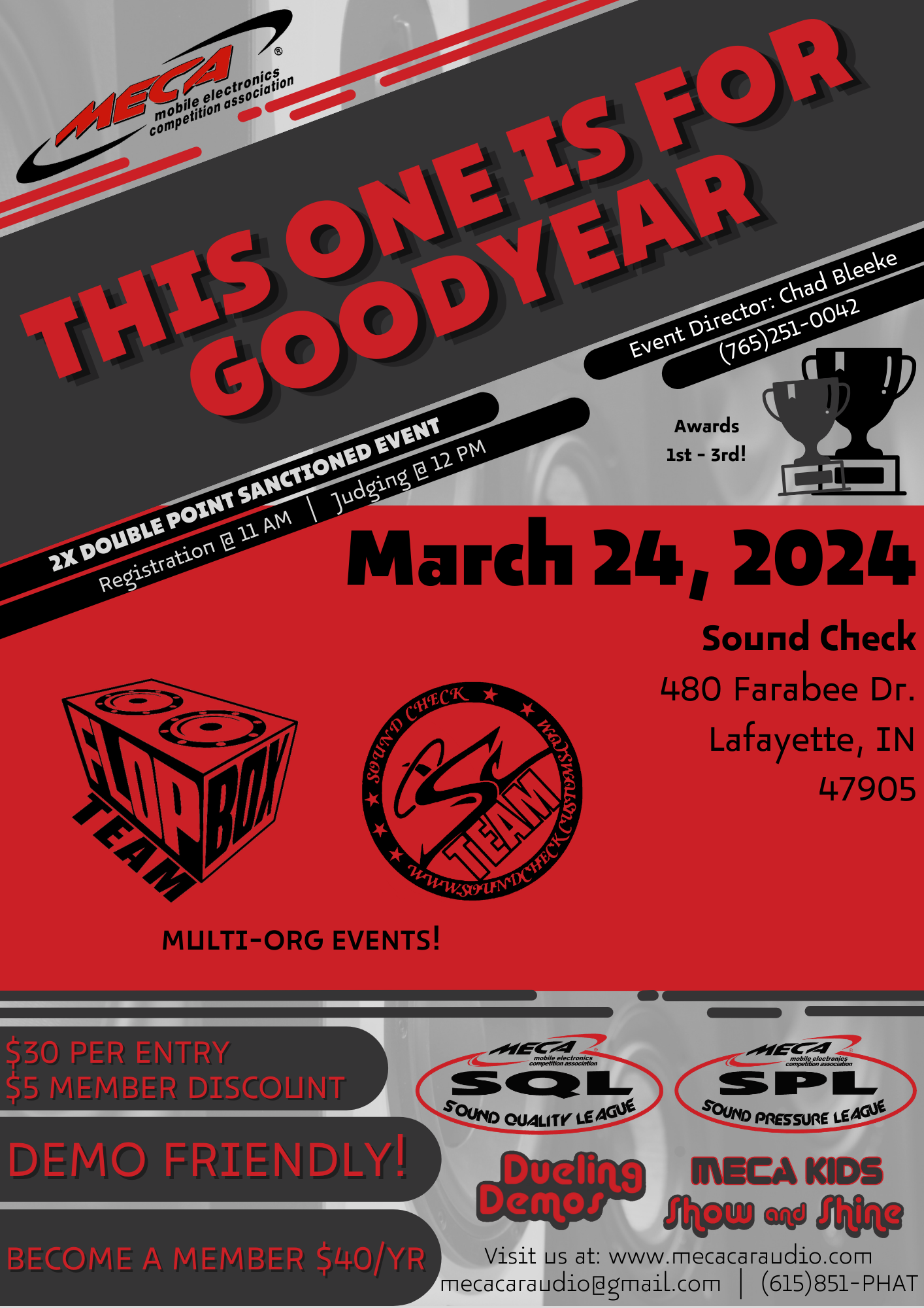 This One's For GOODYEAR - Event Details » MECA
