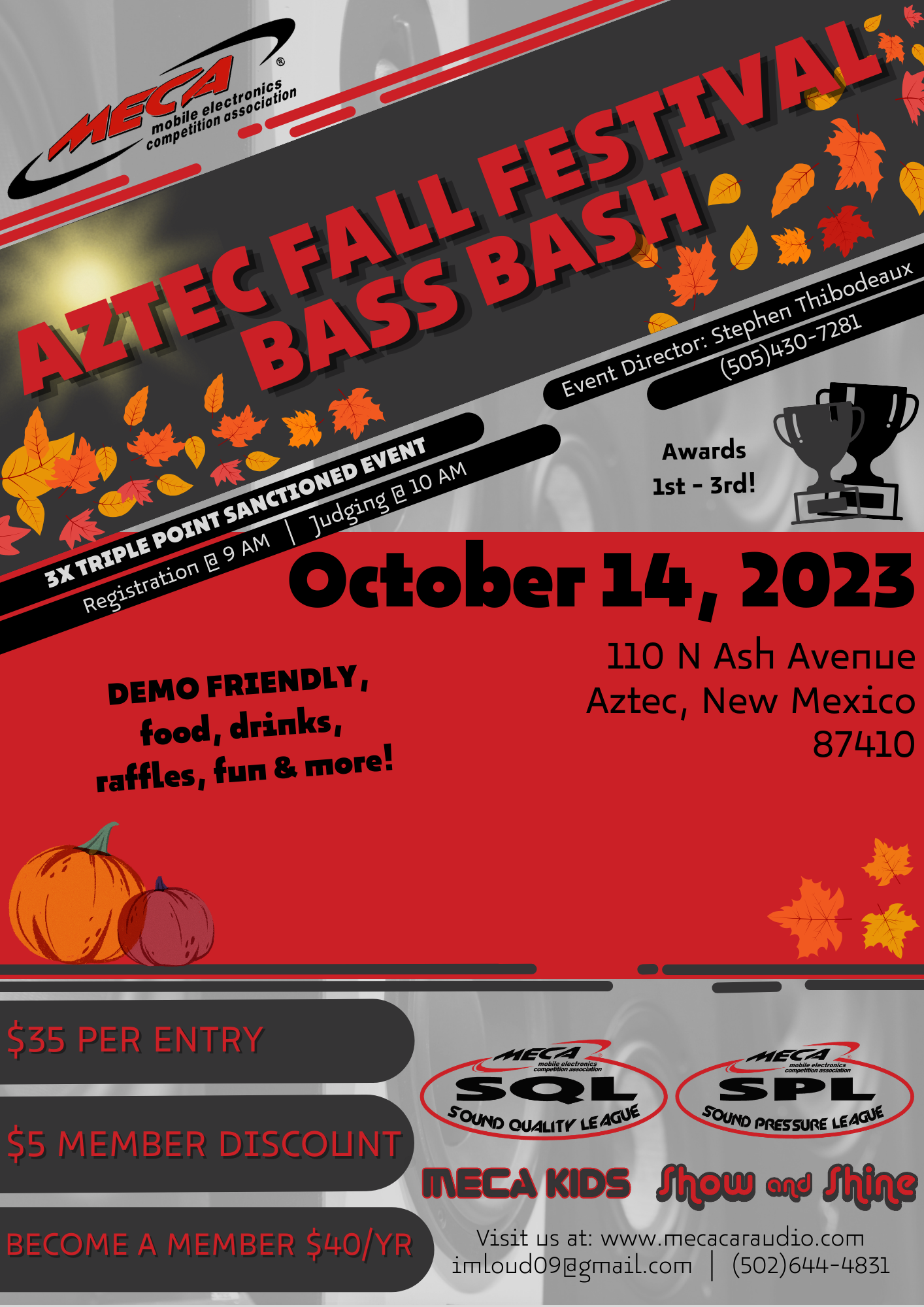 Aztec Fall Festival Bass Bash - Event Details » MECA